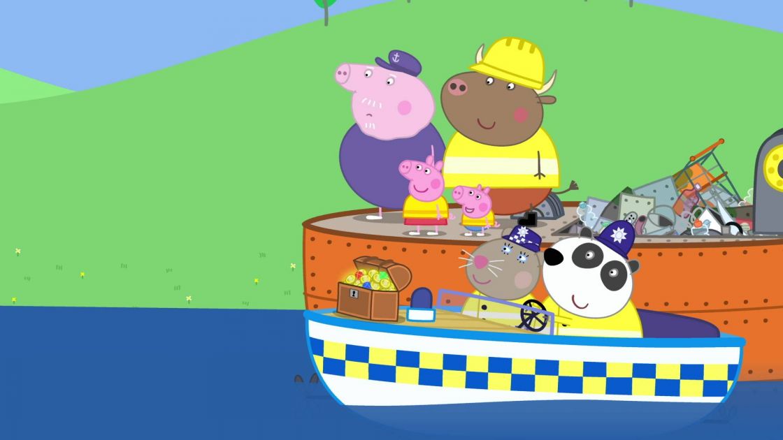 Świnka Peppa: odcinek 4 – Pan Byk i sekrety dna rzeki - dla dzieci ...