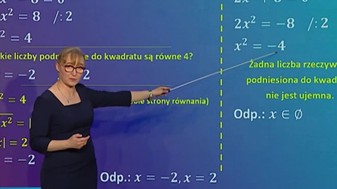 Szkoła z TVP: klasa 1 ponadpodstawowa: Matematyka, Lekcja 2, 08.05.2020 - programy, Oglądaj na ...